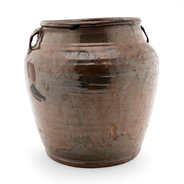 Chinese Drip Glaze Kitchen Jar, circa 1900 For Sale at 1stDibs