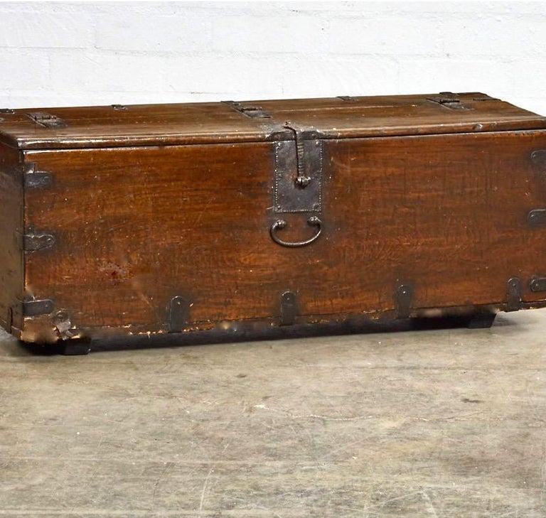 Chinese Elm Chest or Trunk, 18th Century at 1stDibs