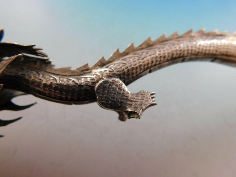 Chinese Export by Unknown Sterling Silver Serving Spoon Realistic ...