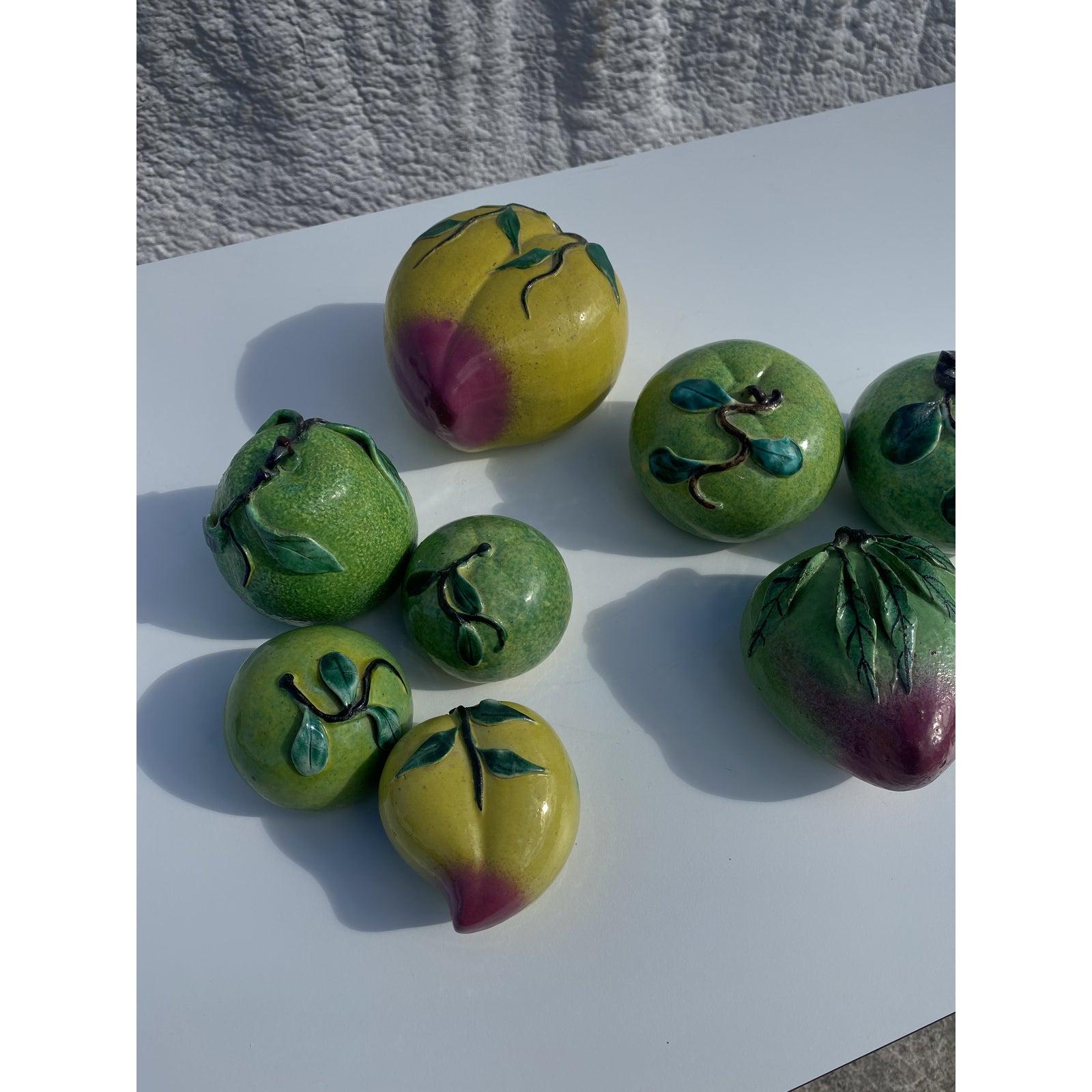 Chinese Export Famille Rose Altar Fruit Set of 9 at 1stDibs