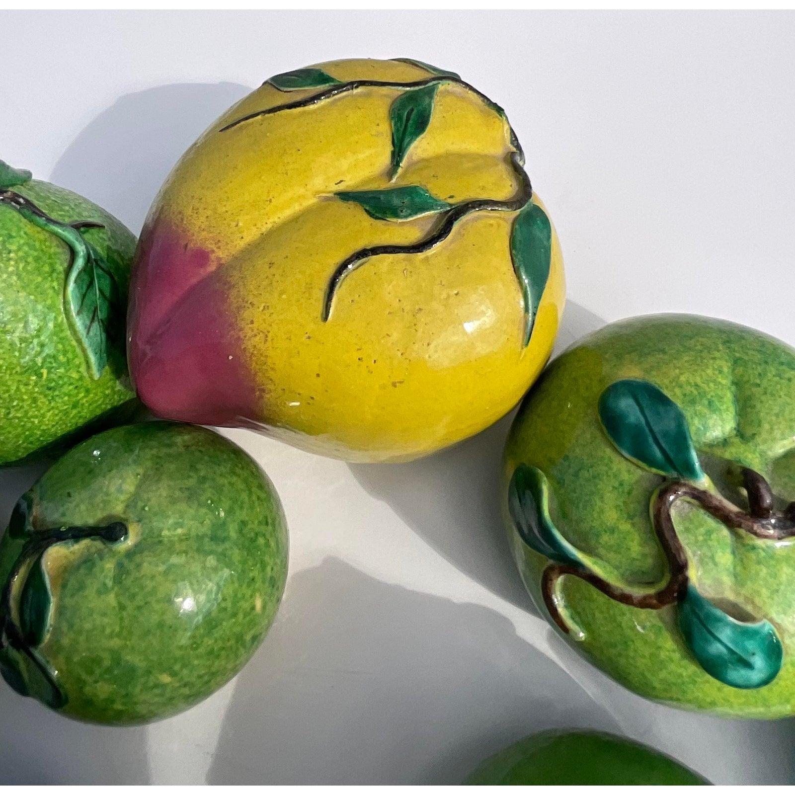 Chinese Export Famille Rose Altar Fruit Set of 9 at 1stDibs