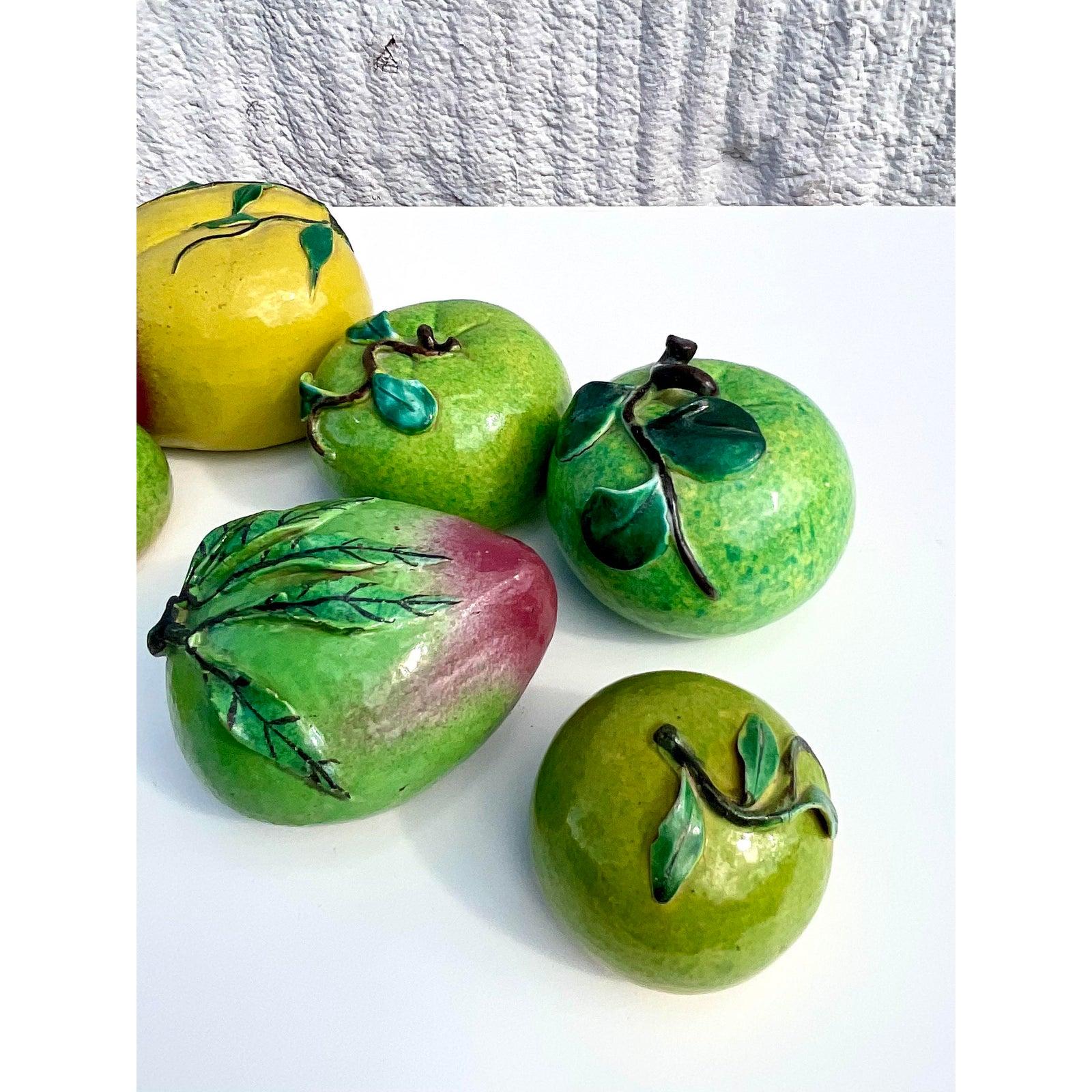 Chinese Export Famille Rose Altar Fruit Set of 9 at 1stDibs