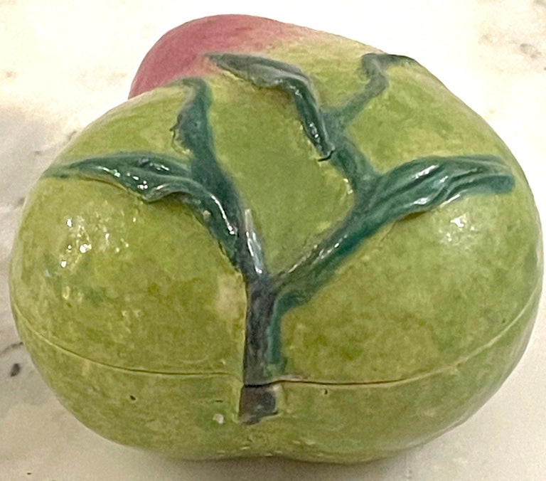 Chinese Export Famille Rose Diminutive Altar Fruit 'Peach' Box, Rare ...