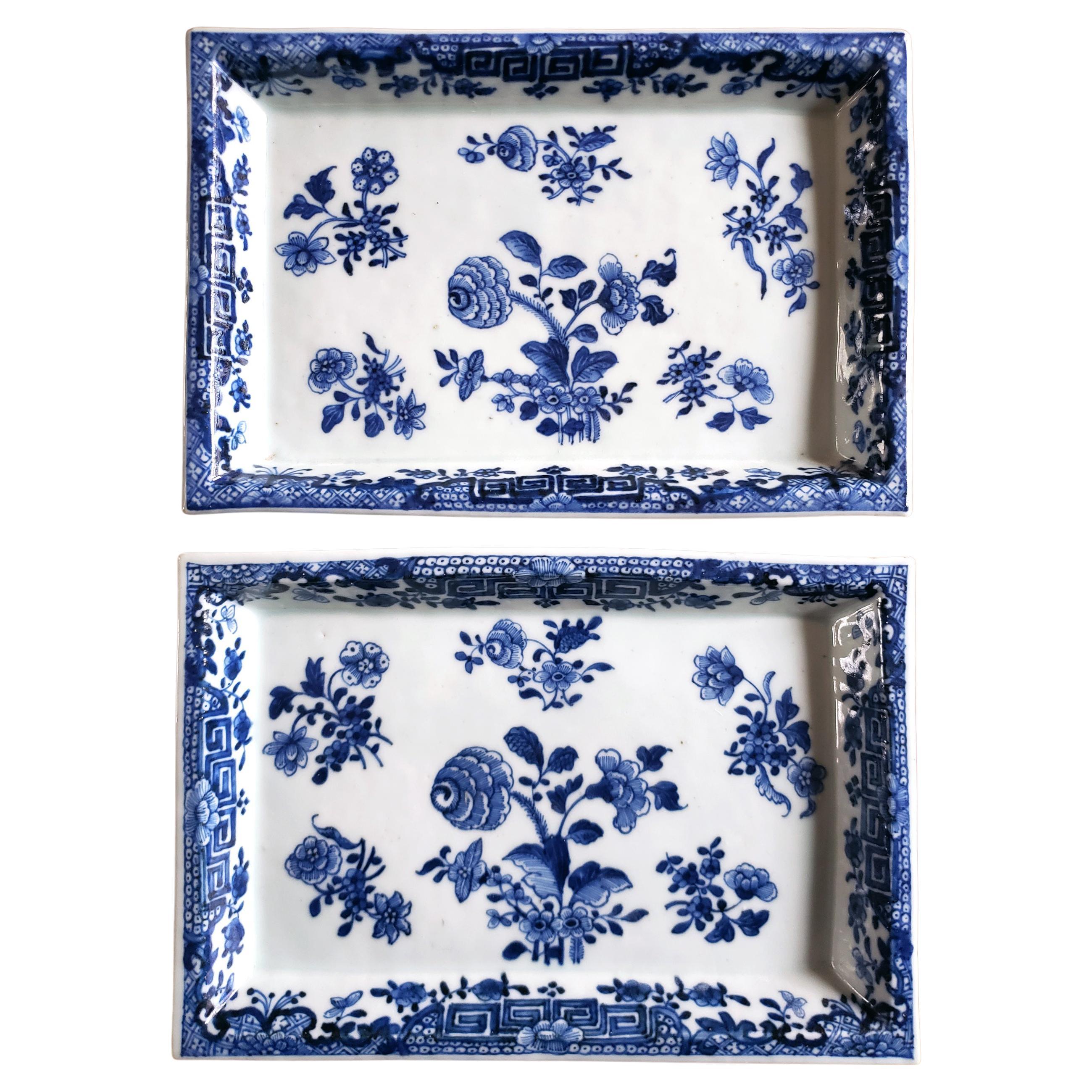 Chinese Export Porcelain Underglaze Blue and White Rectangular ...