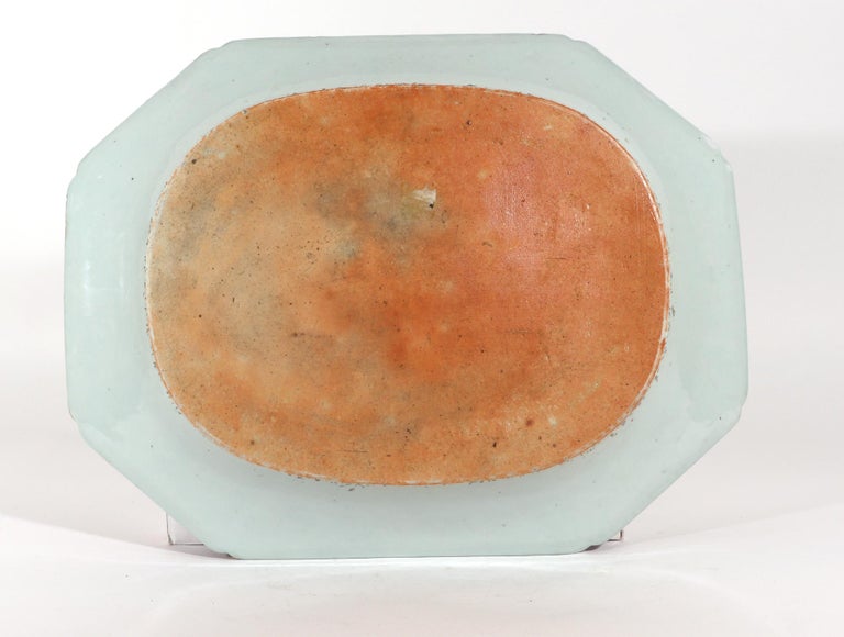 Chinese Export Porcelain Very Large Double Peacock Dish at 1stDibs