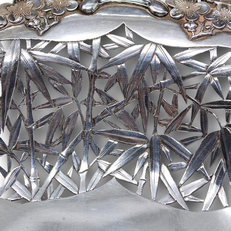 Chinese Export Silver Basket Wang Hing For Sale at 1stDibs
