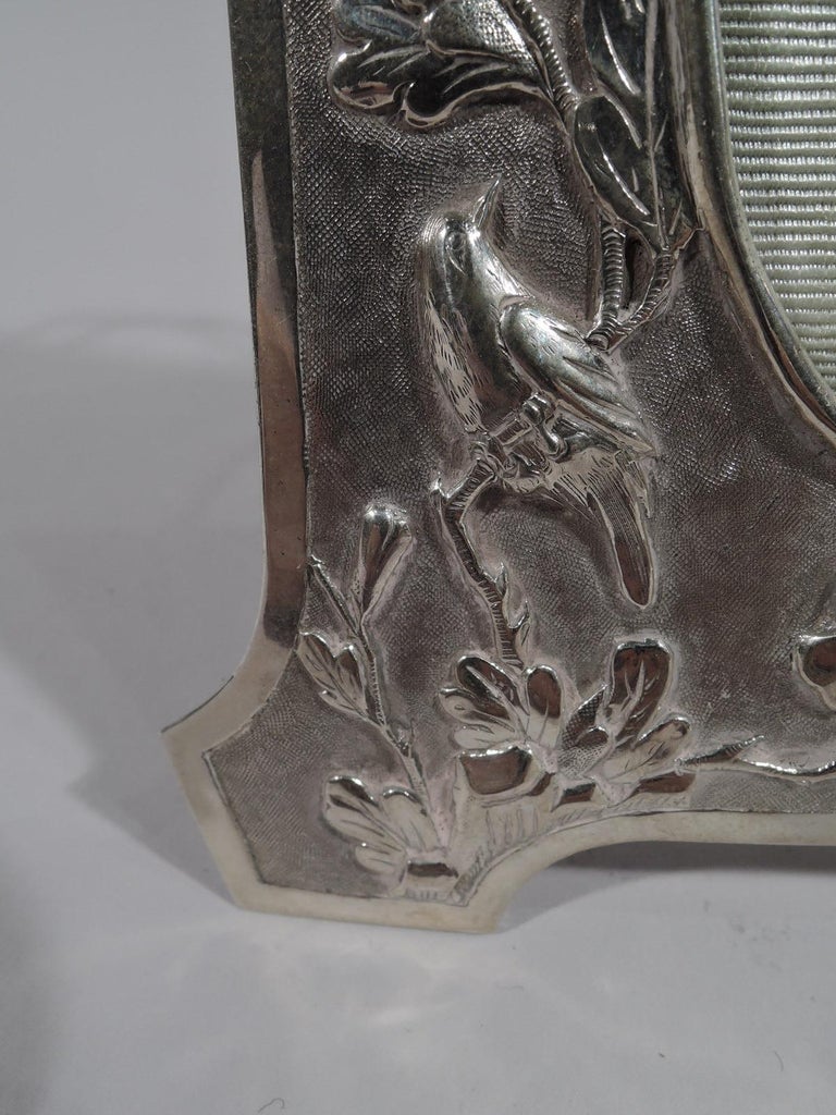 Chinese Export Silver Bird and Blossoming Branch Picture Frame at 1stDibs