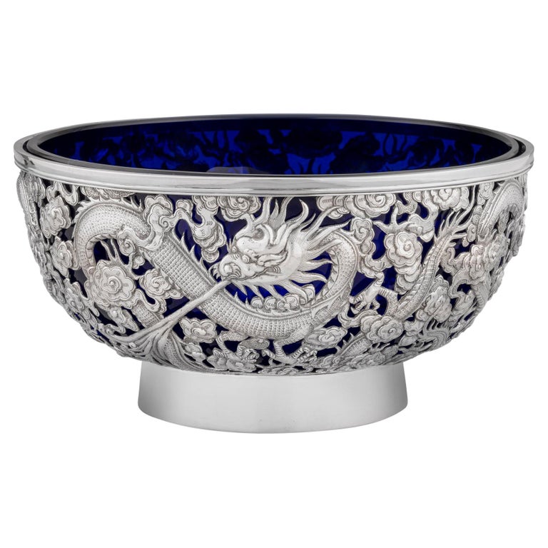 Chinese Export Silver Bowl at 1stDibs