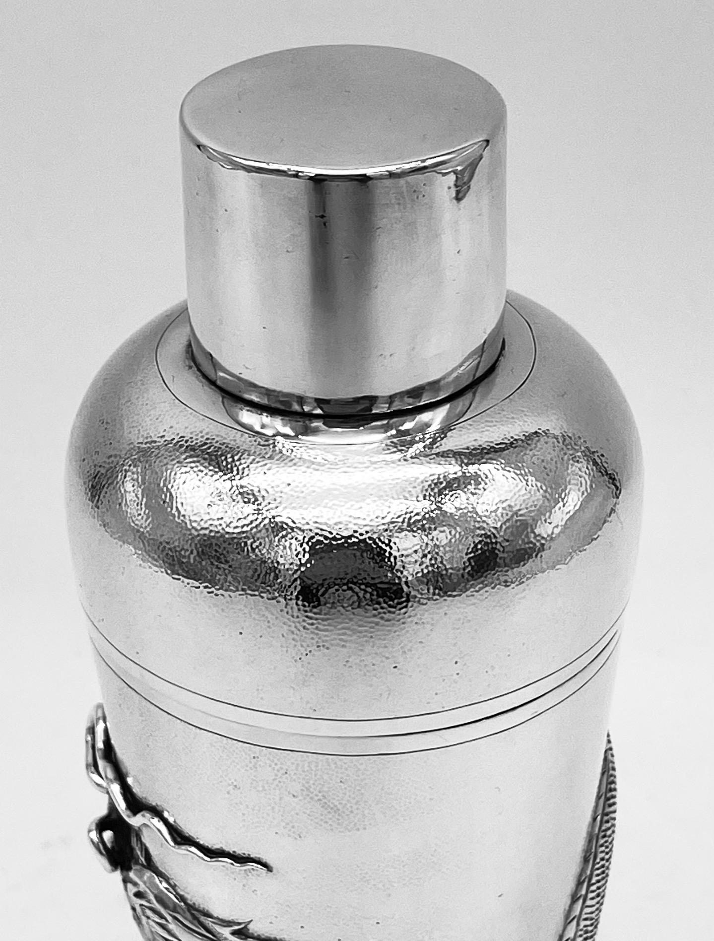 Chinese Export Silver Cocktail Shaker at 1stDibs
