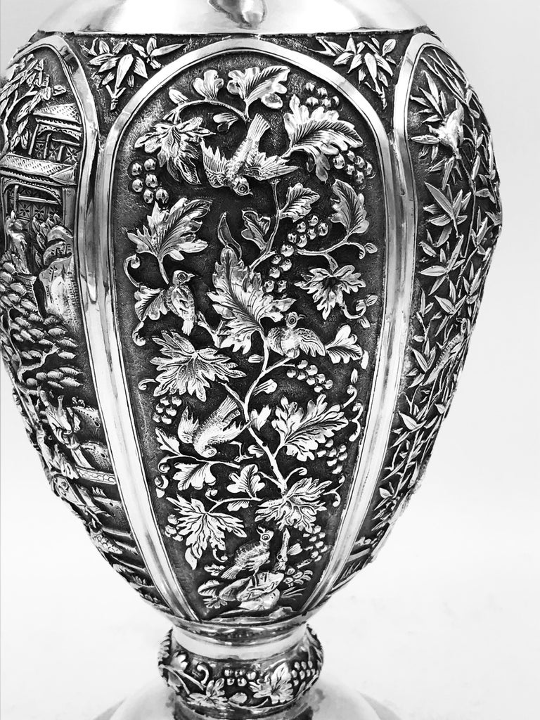 Chinese Export Silver Jug at 1stDibs