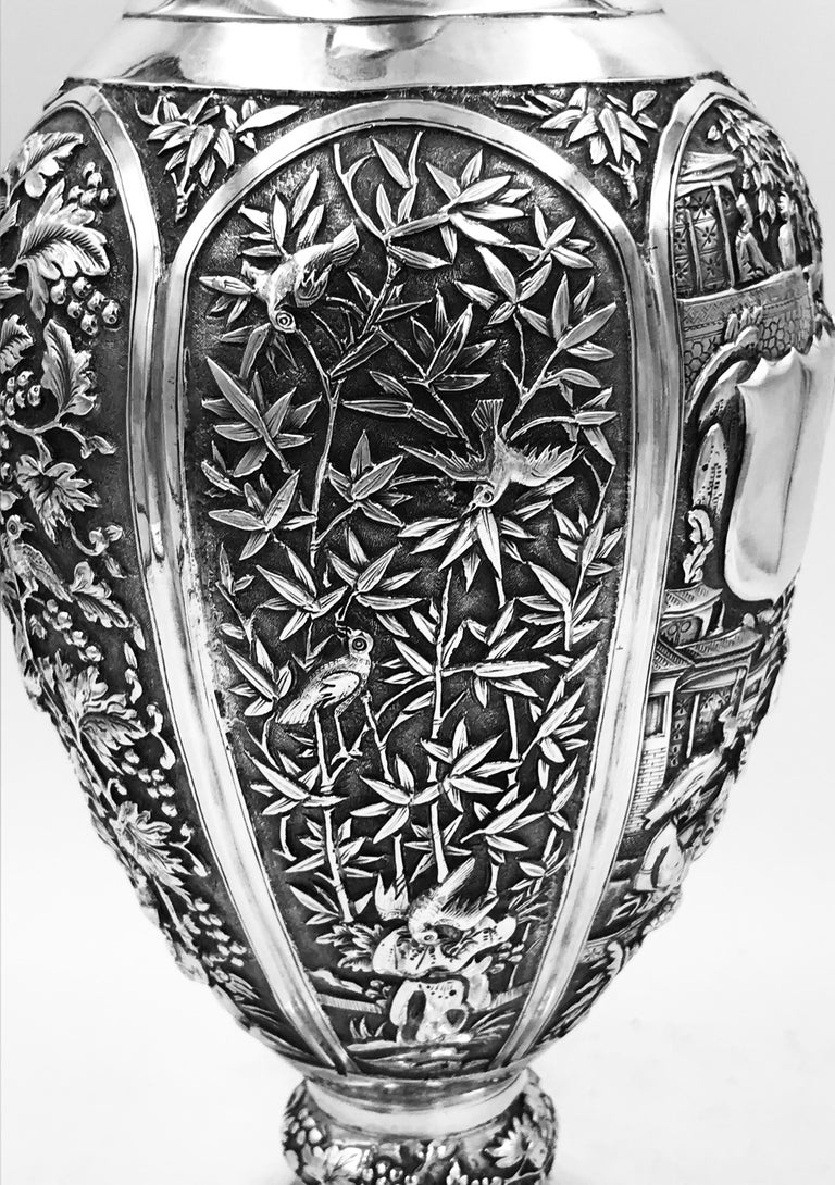 Chinese Export Silver Jug at 1stDibs