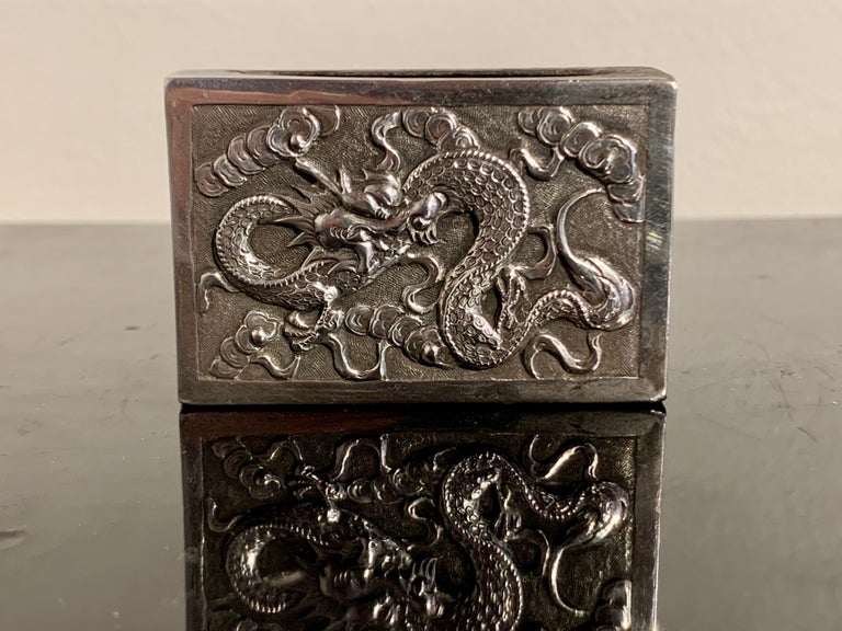 Chinese Export Silver Matchbox Cover by Hone Wo, Early 20th Century at ...