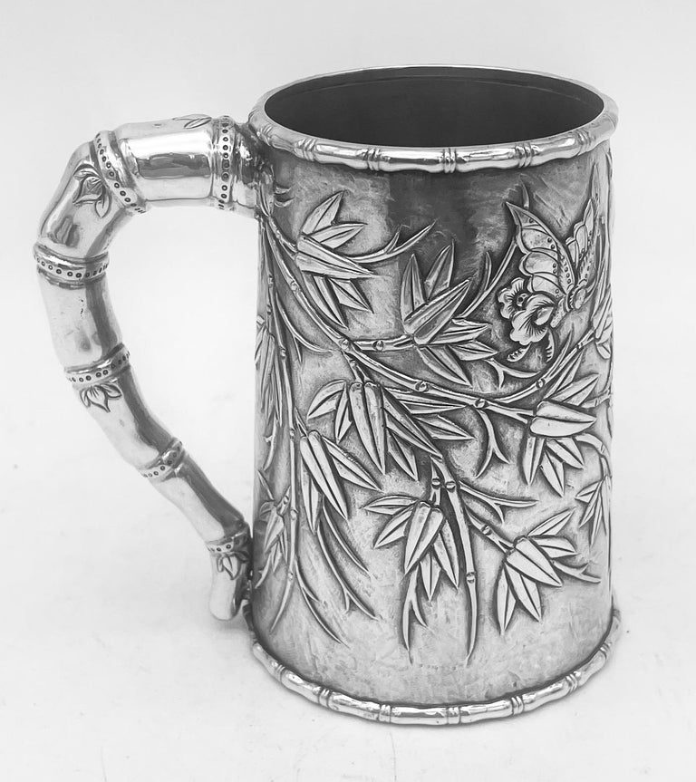 Chinese Export Silver Mug For Sale at 1stDibs