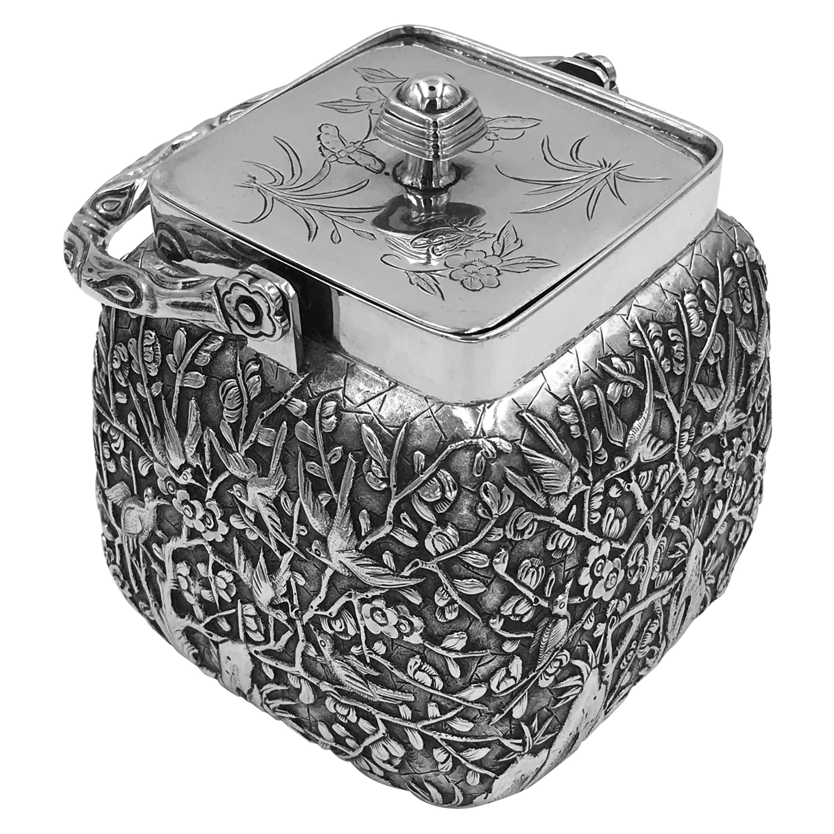 Chinese Export Silver Bowl For Sale at 1stDibs