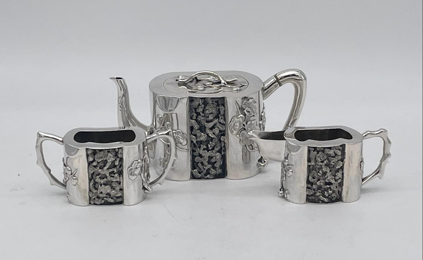 Chinese Export Silver Teaset at 1stDibs