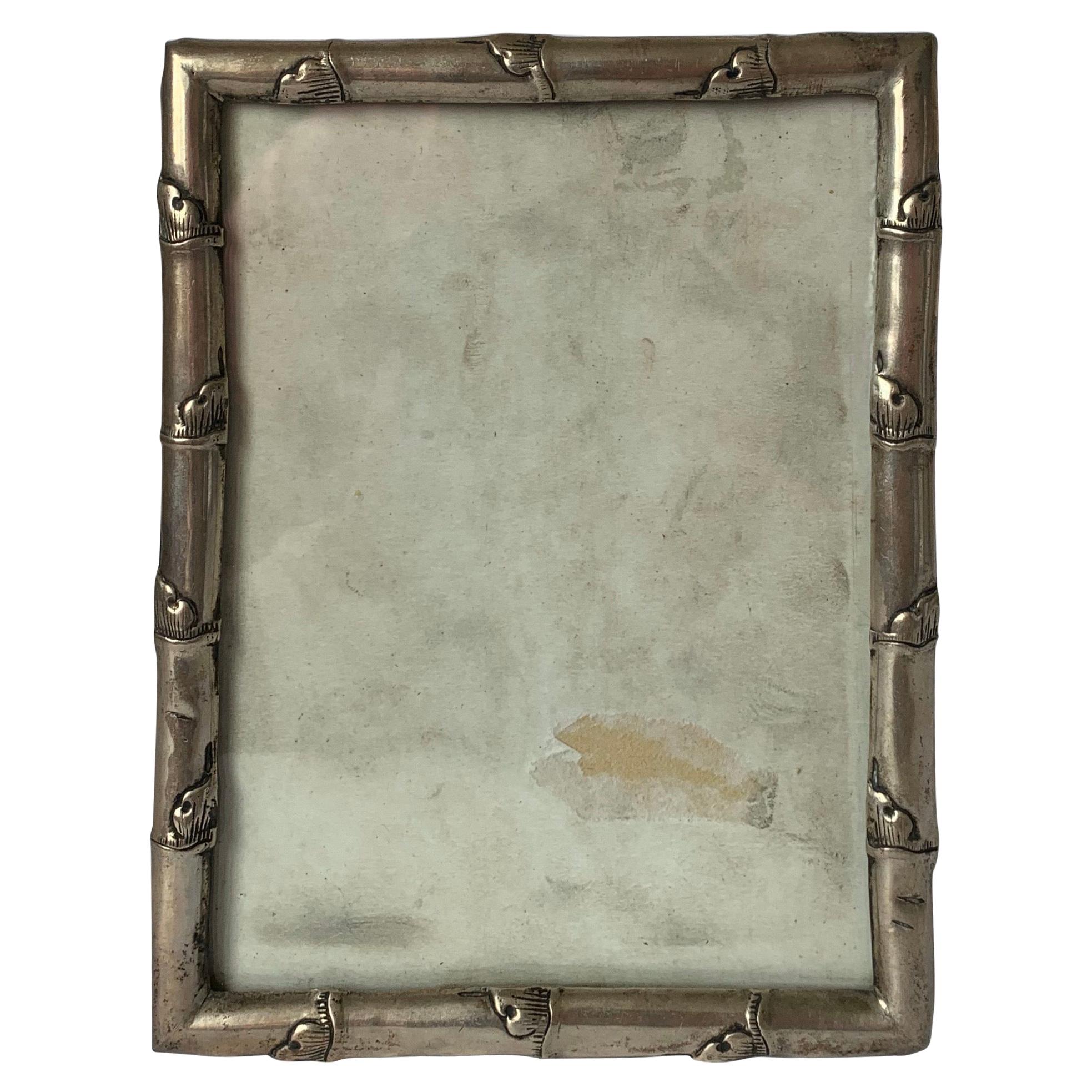 Chinese Export Sterling Silver Bamboo Picture Frame at 1stDibs