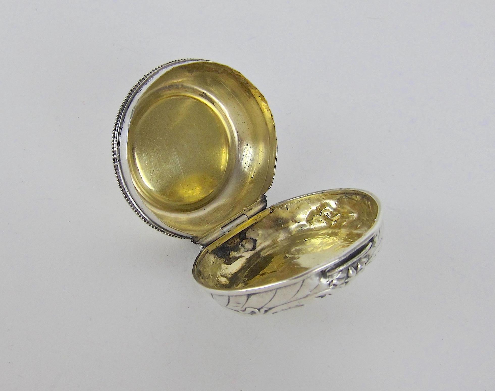 Chinese Export Style Sterling Silver Dragon Box with Gilt Interior at ...