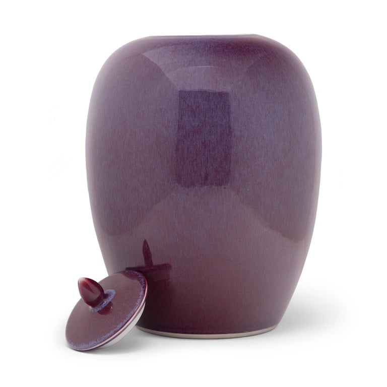 Chinese Flambé Purple Ginger Jar at 1stDibs