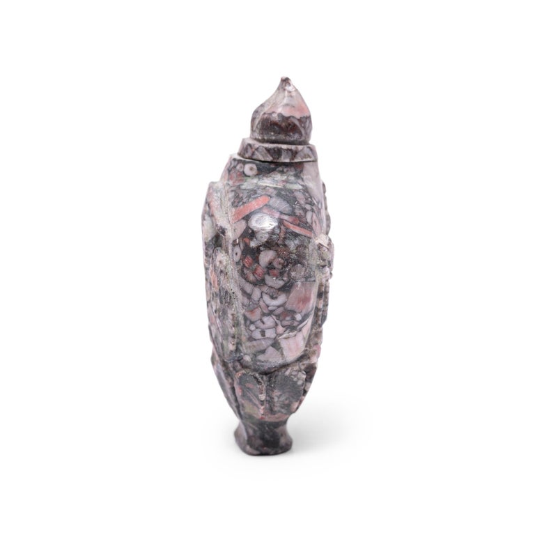 Chinese Fossil Stone Snuff Bottle For Sale at 1stDibs