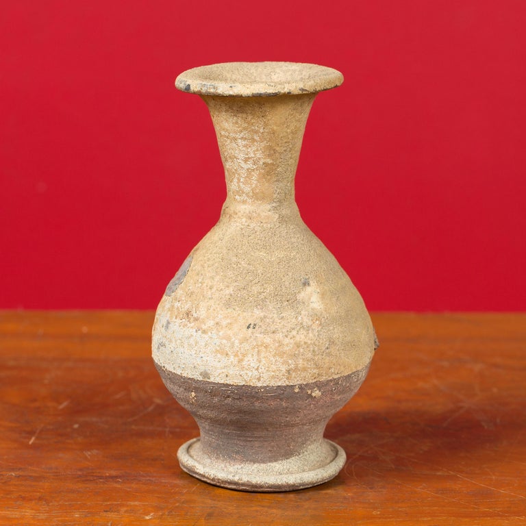 Chinese Han Dynasty Funerary Vase circa 202 BC-200 AD with Mineral ...
