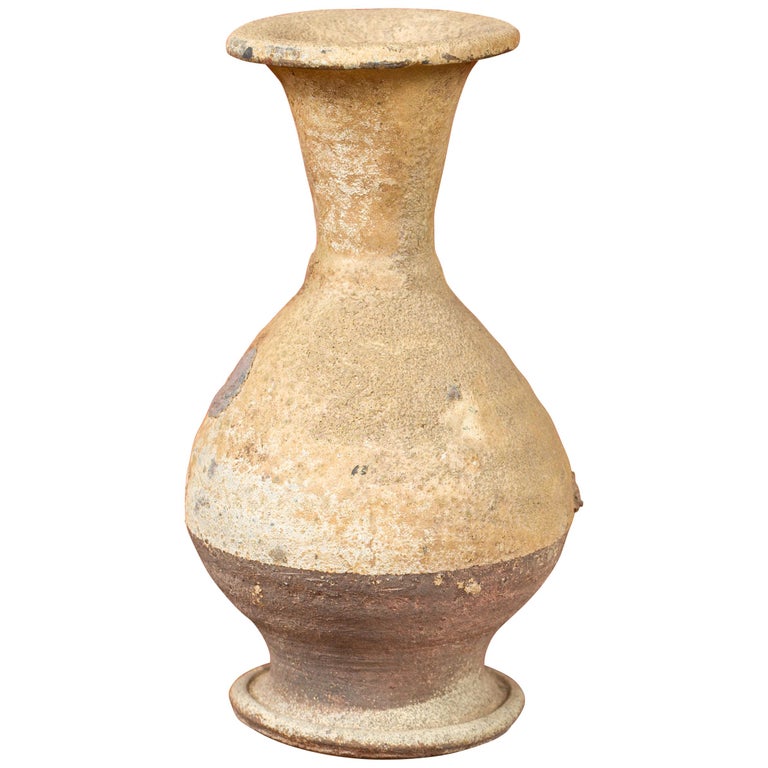 Chinese Han Dynasty Funerary Vase circa 202 BC-200 AD with Mineral ...