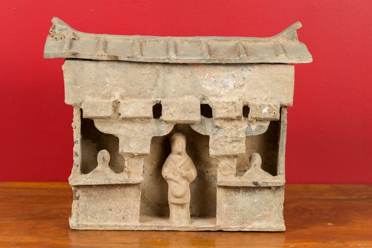 Chinese Han Dynasty Mingqi House Model with Its Inhabitants, circa 202 ...