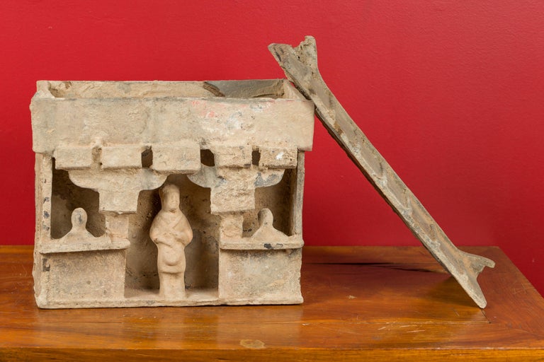 Chinese Han Dynasty Mingqi House Model with Its Inhabitants, circa 202 ...