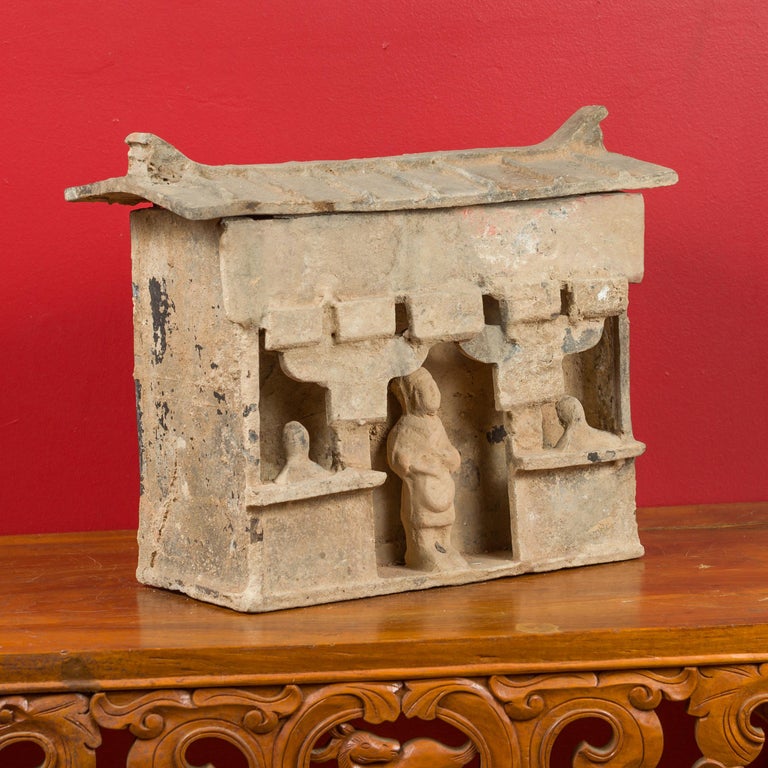 Chinese Han Dynasty Mingqi House Model with Its Inhabitants, circa 202 ...