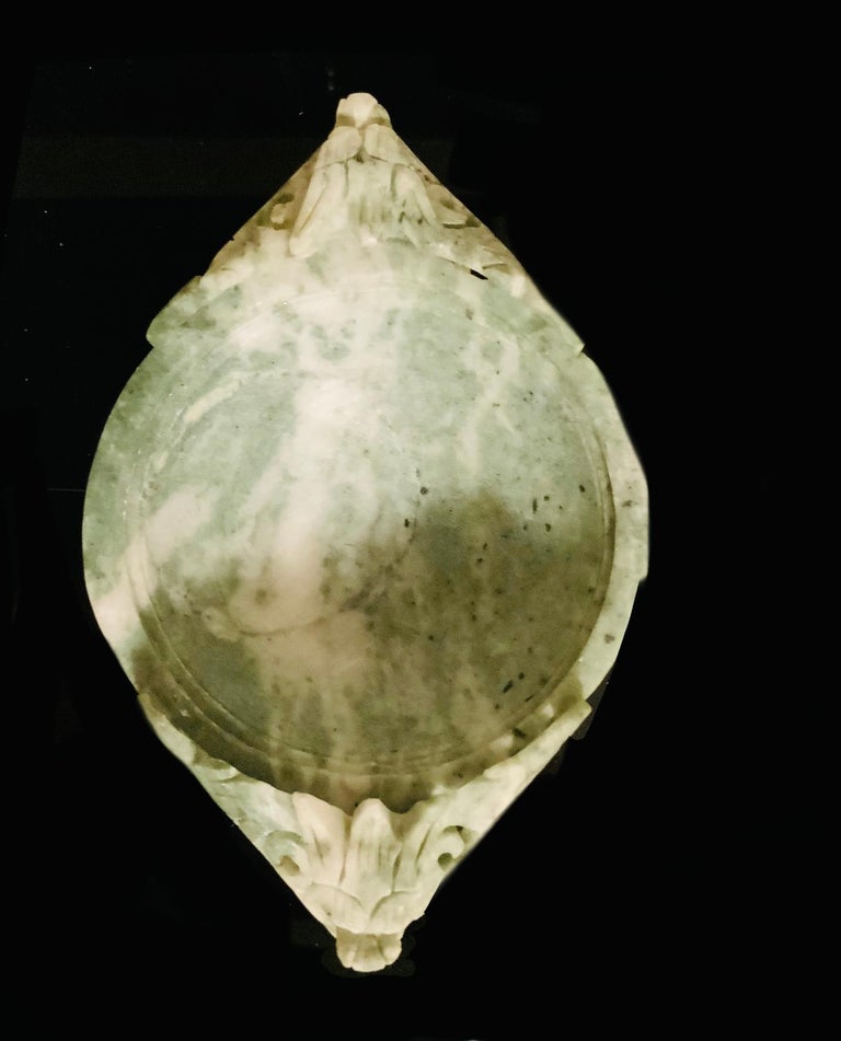 Chinese Hand Carved Jade Small Incense Burner For Sale at 1stDibs