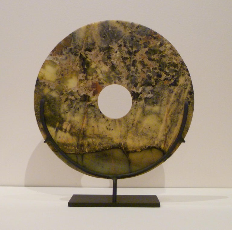 Asian Hard Stone Disc at 1stDibs