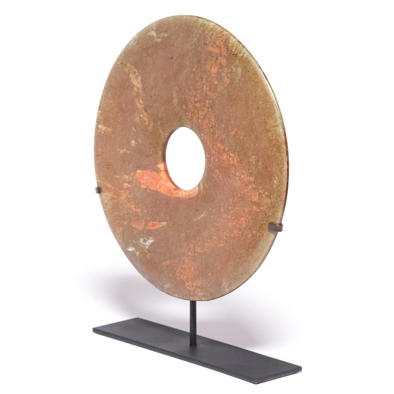Chinese Hardstone Bi Disc at 1stDibs
