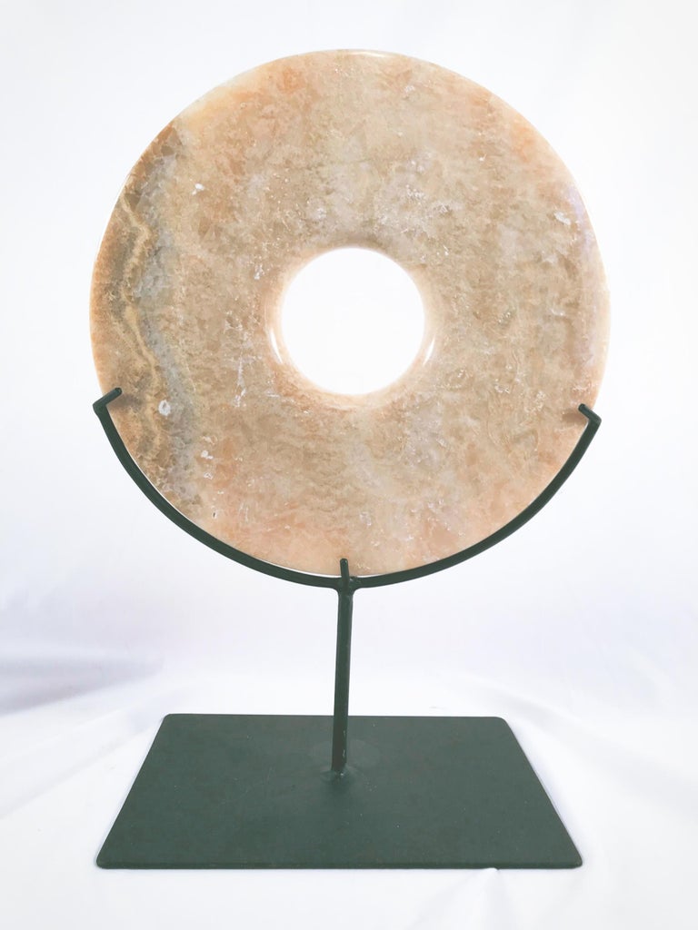 Chinese Hardstone Bi Disc at 1stDibs