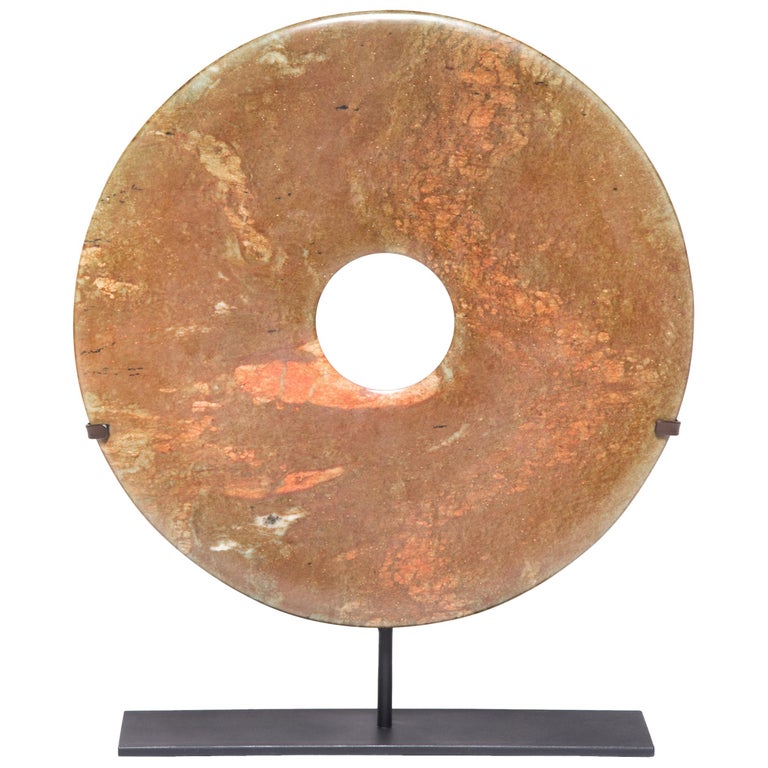 Chinese Hardstone Bi Disc at 1stDibs