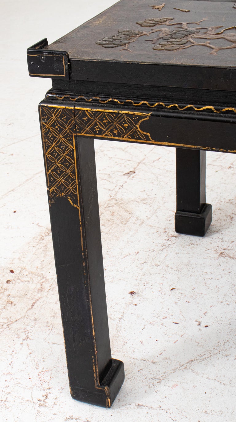 Chinese Hardstone Inlaid Panel Mounted as a Table For Sale at 1stDibs