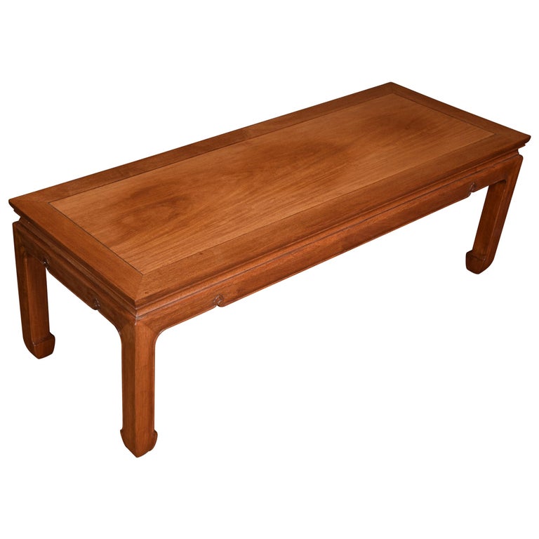 Chinese Hardwood Low Coffee Table at 1stDibs