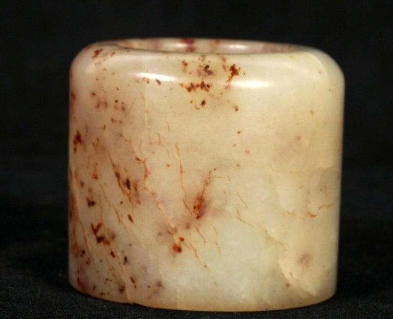 Chinese Hetian Jade Archers Ring For Sale at 1stDibs