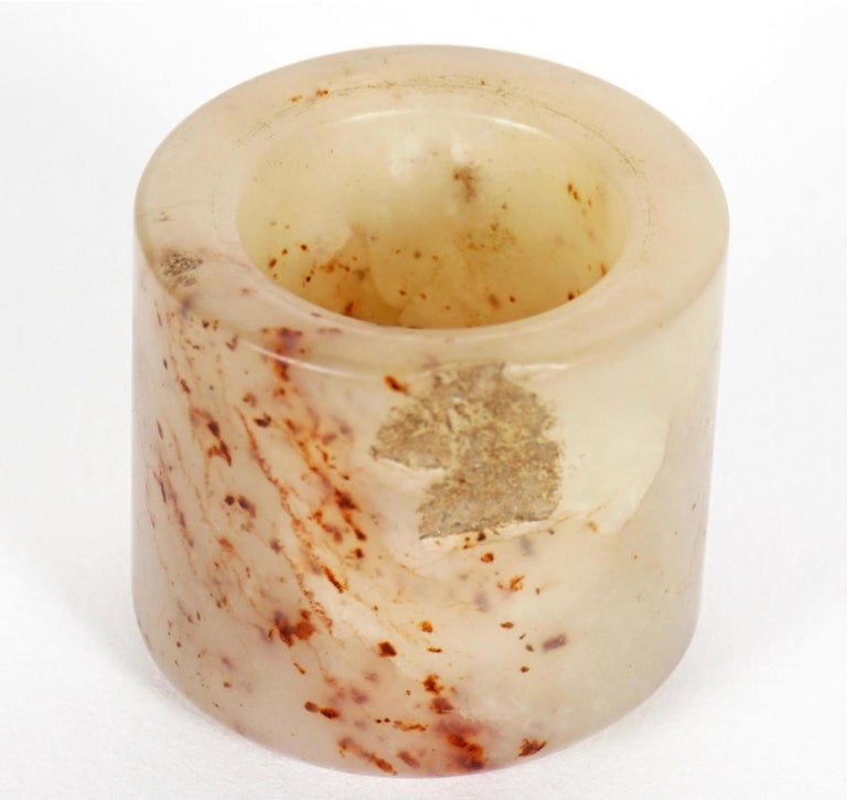 Chinese Hetian Jade Archers Ring For Sale at 1stDibs