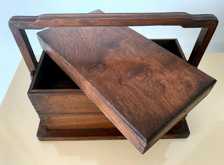 Chinese Huanghuali Stacked Wood Box For Sale at 1stDibs