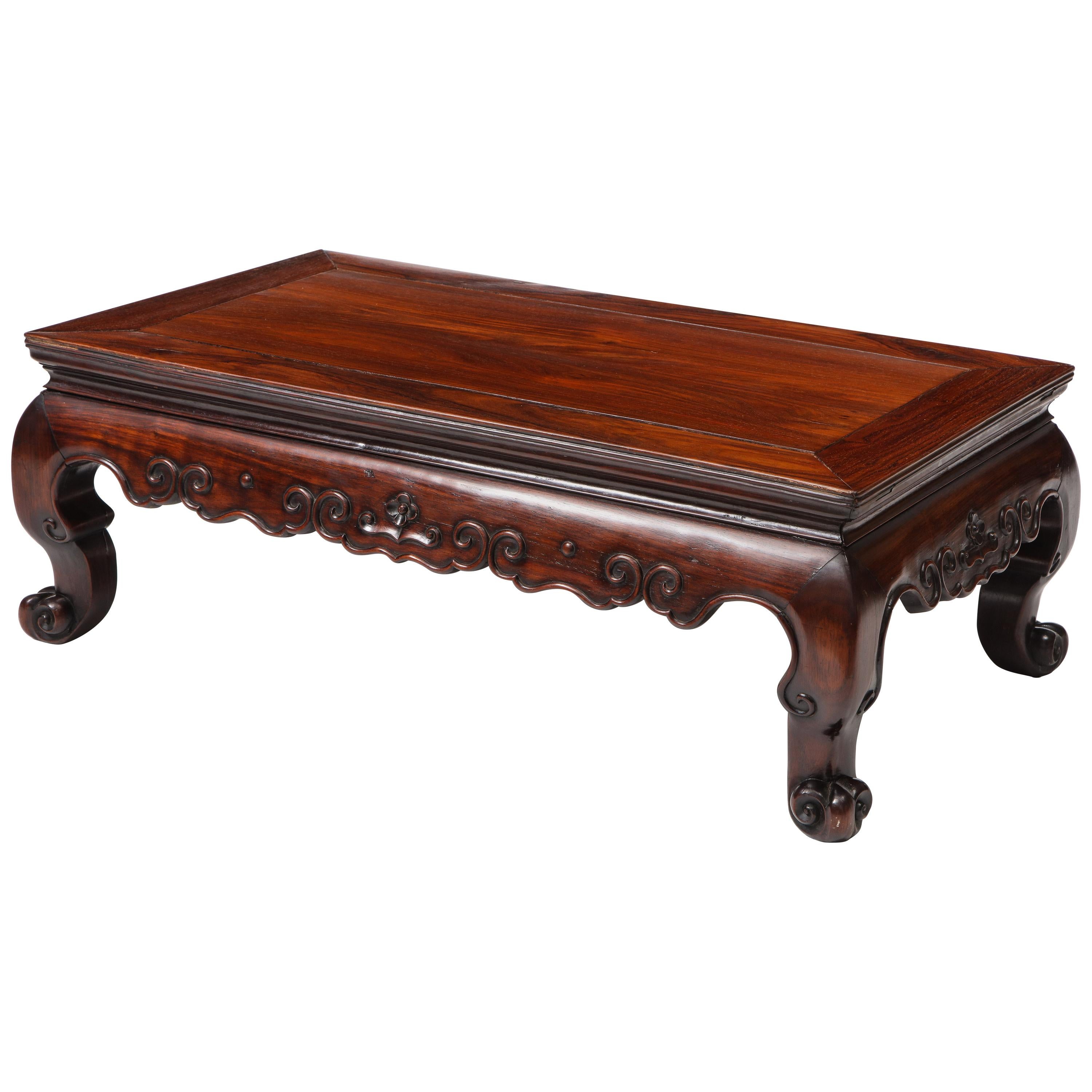 Chinese Huanghuali Wood Kang Table at 1stDibs