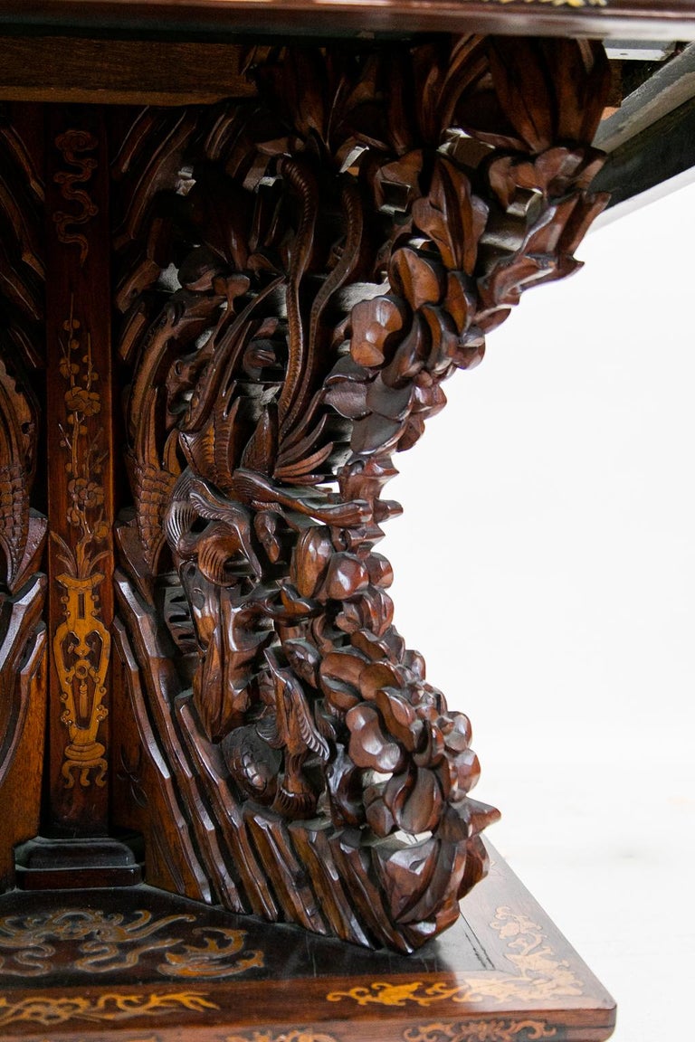 Chinese Inlaid Center Table For Sale at 1stDibs