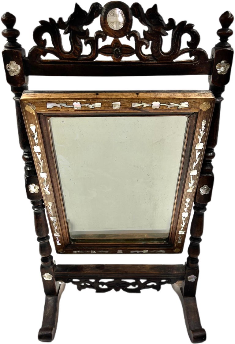 Chinese Inlaid Mirror For Sale at 1stDibs