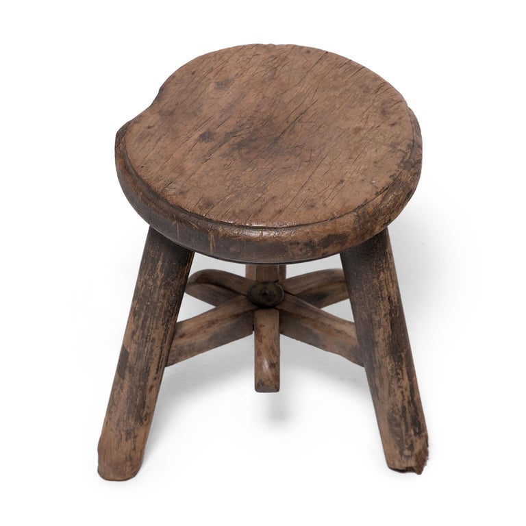 Chinese Iron Star Stool, ca. 1850 For Sale at 1stDibs
