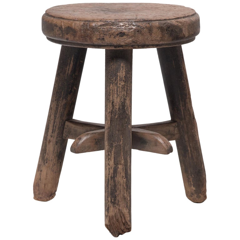 Chinese Iron Star Stool, ca. 1850 For Sale at 1stDibs