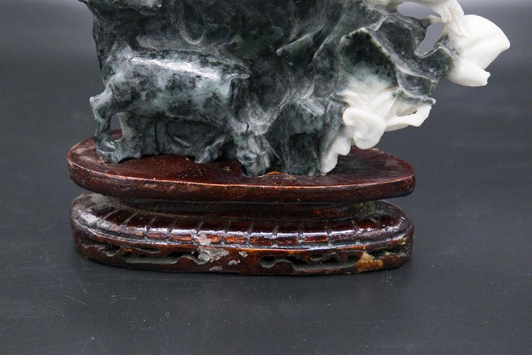 Chinese Jade Statue of a Confucian Sage For Sale at 1stDibs