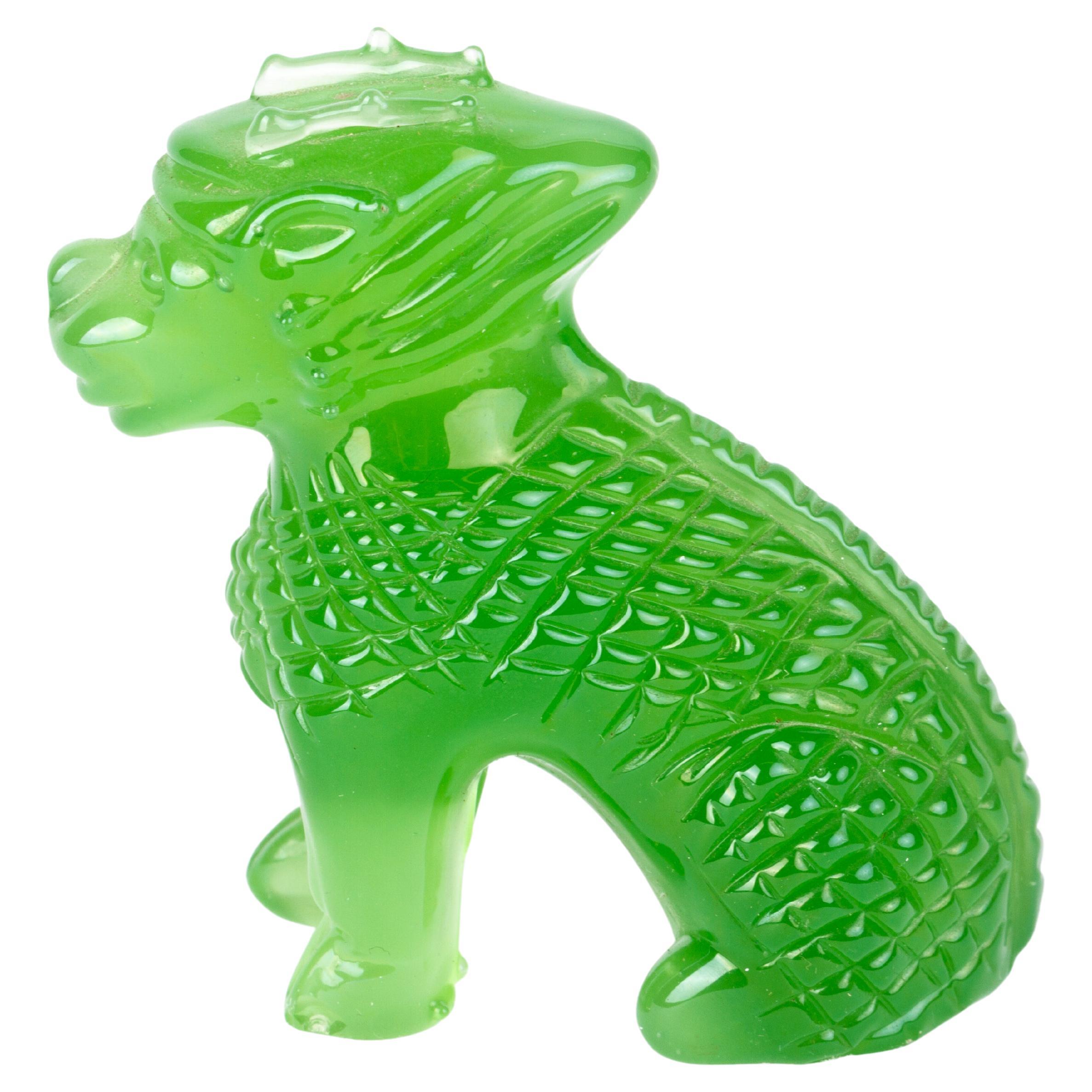 Chinese Jadeite Sculpture of a Foo Dog 19th Century Qing For Sale at ...