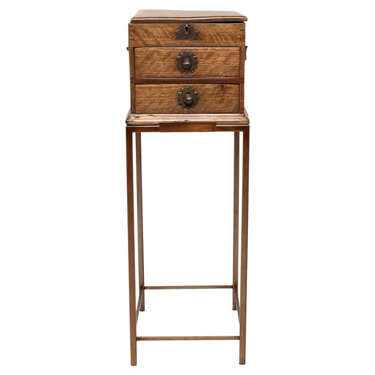 Chinese Jewelry Box Side Table, c. 1900 For Sale at 1stDibs