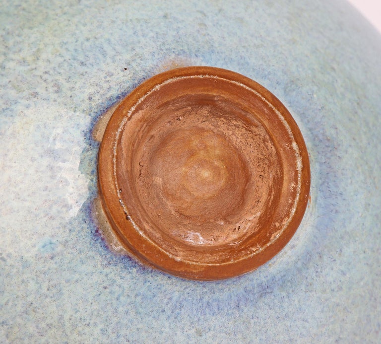 Chinese Jun Ware Blue Hares Fur Glazed Art Pottery Bowl For Sale at 1stDibs