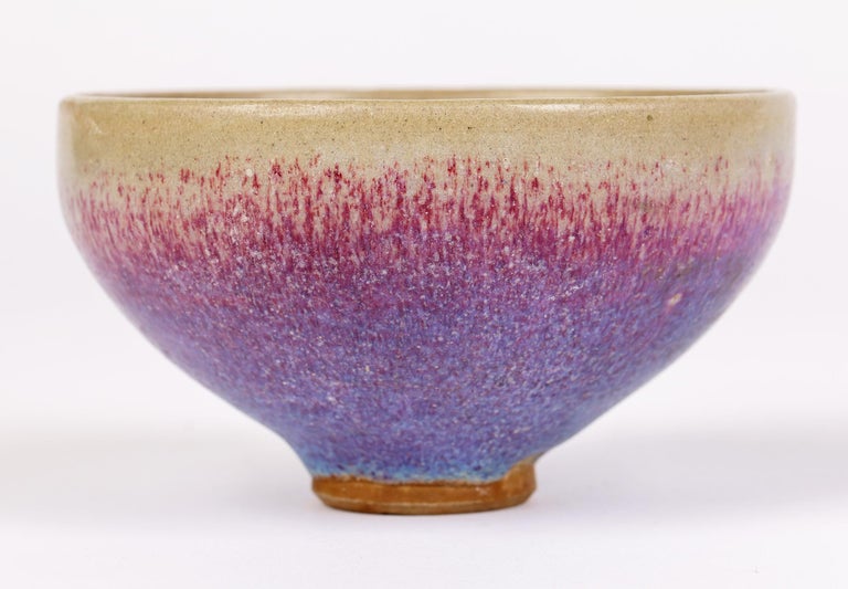 Chinese Jun Ware Blue and Red Hares Fur Glazed Art Pottery Bowl For ...