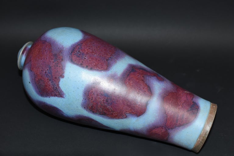 Chinese Jun Ware Porcelain Vase, Tang Dynasty Style For Sale at 1stDibs