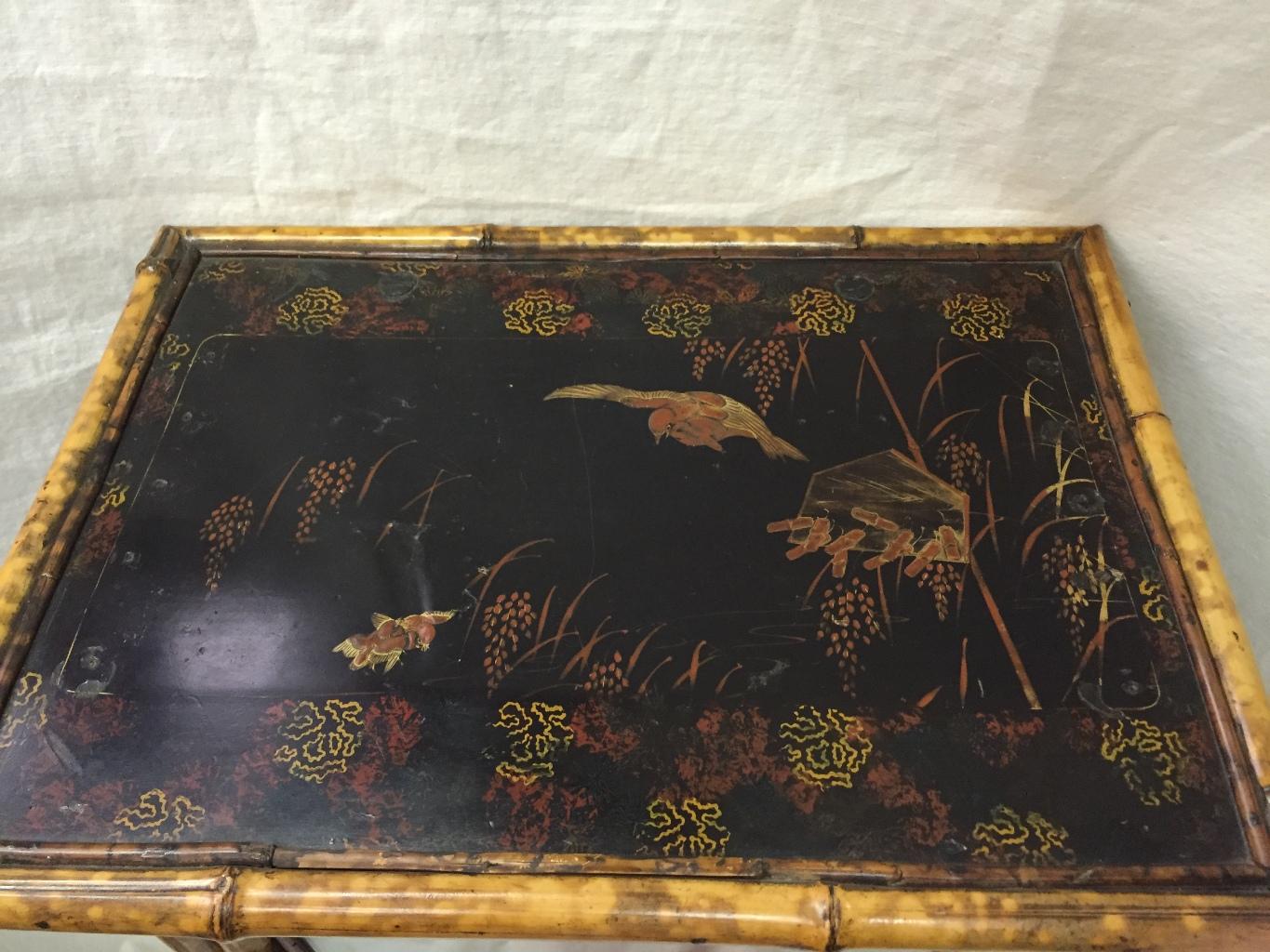 Chinese Lacquer Bamboo Cabinet at 1stDibs